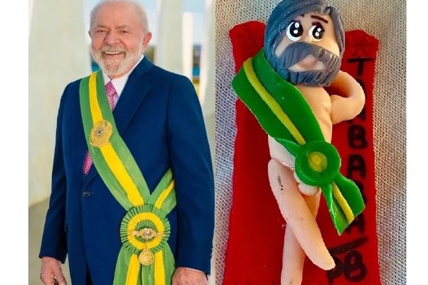 À vontade: boneco do presidente Lula pelado é vendido na praia de ...
